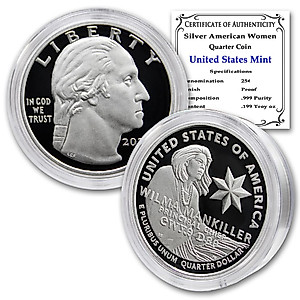 2022 S Set of (5) Limited Edition American Women Silver Proof Quarter Coins (in Capsule) with Certificate of Authenticity 25¢ Seller Proof