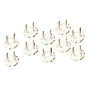 Baby Proofing Outlet Plugs Baby Safety Outlet Covers 2 Prong Plug Socket Protective Cover Electrical Safety Outlet Plugs for Home Office White 10Pcs Outlet Covers,Child Proof Plug