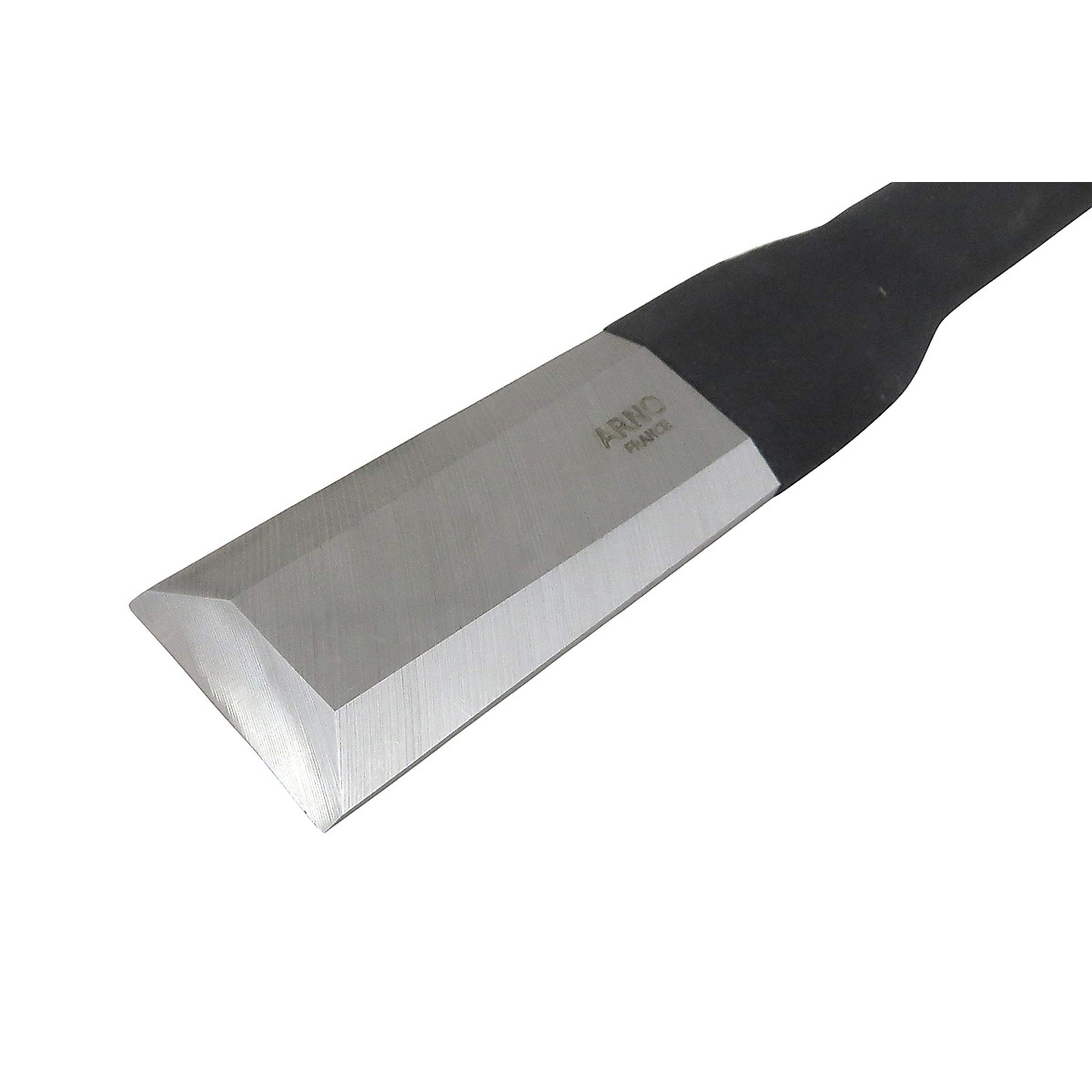 Arno 467856 Solid Steel French Timber Framing Slick Chisel 40 mm (1-9/16 Inch) Wide x 14 Inches Long RC 58-60 PVC Dipped Handles