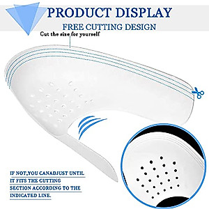 IRRIDF 2 Pair Shoe Protector for Sneakers - Air Force 1, Jordans, Dunks oe Box Decreaser Anti-wrinkle Shoes Creases