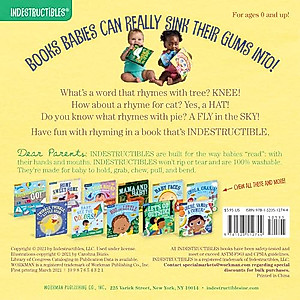 Indestructibles: Rhyme with Me!: Chew Proof · Rip Proof · Nontoxic · 100% Washable (Book for Babies, Newborn Books, Safe to Chew)