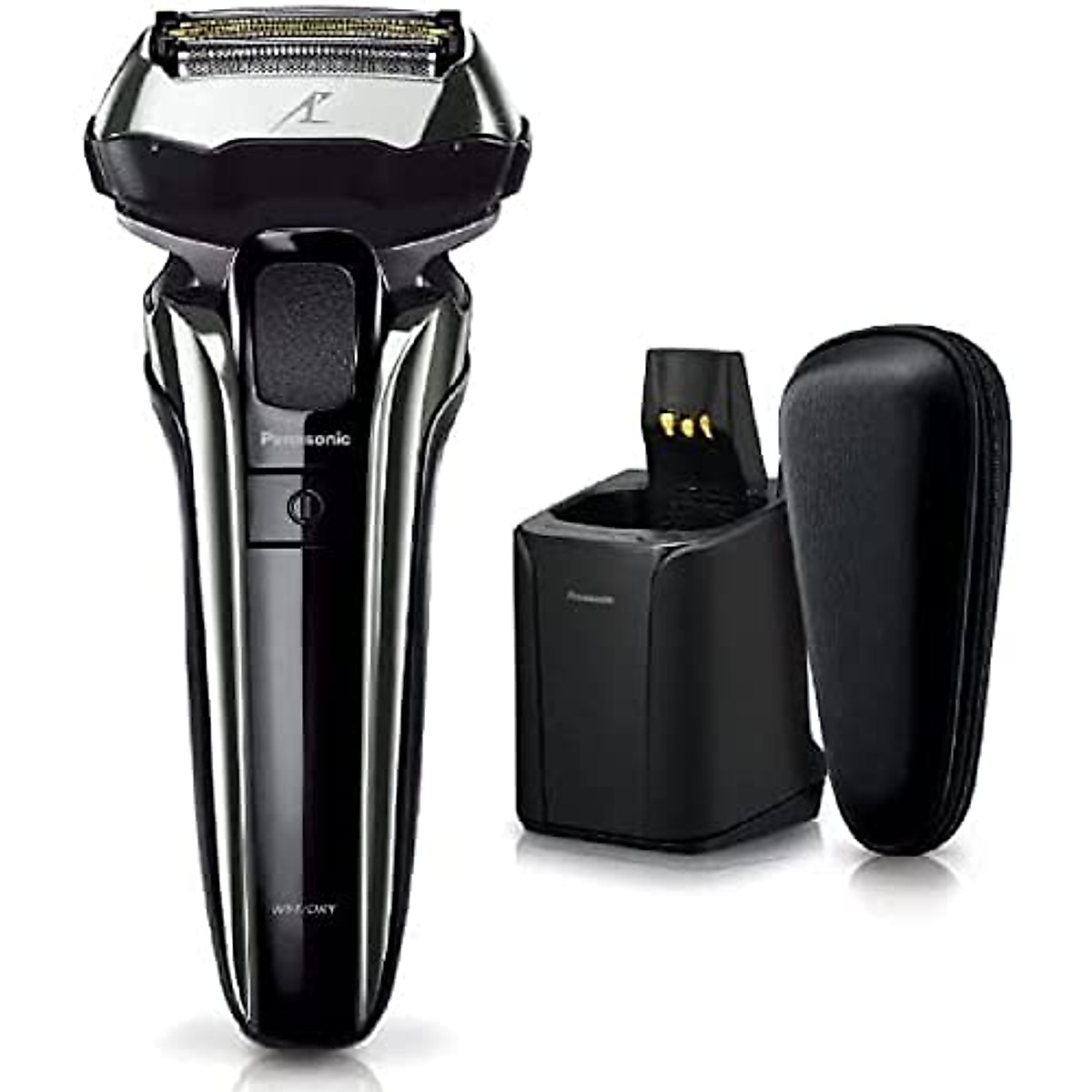 Panasonic ES-LV9V-S [Men's Shaver LAMDASH PRO Linear Motor 5 Blades Fully Automatic Cleaning Charger with Semi-Hard Case Silver] AC100-240V Shipped from Japan Released in May 2022
