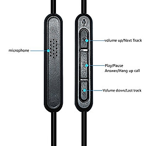 Tobysome Replacement Headphones Inline Mic Remote Audio Cable Compatible with for Bose Soundtrue Soundlink QC25 QC35 OE2 Volume Control Cord Line Headphones (Black MIC)