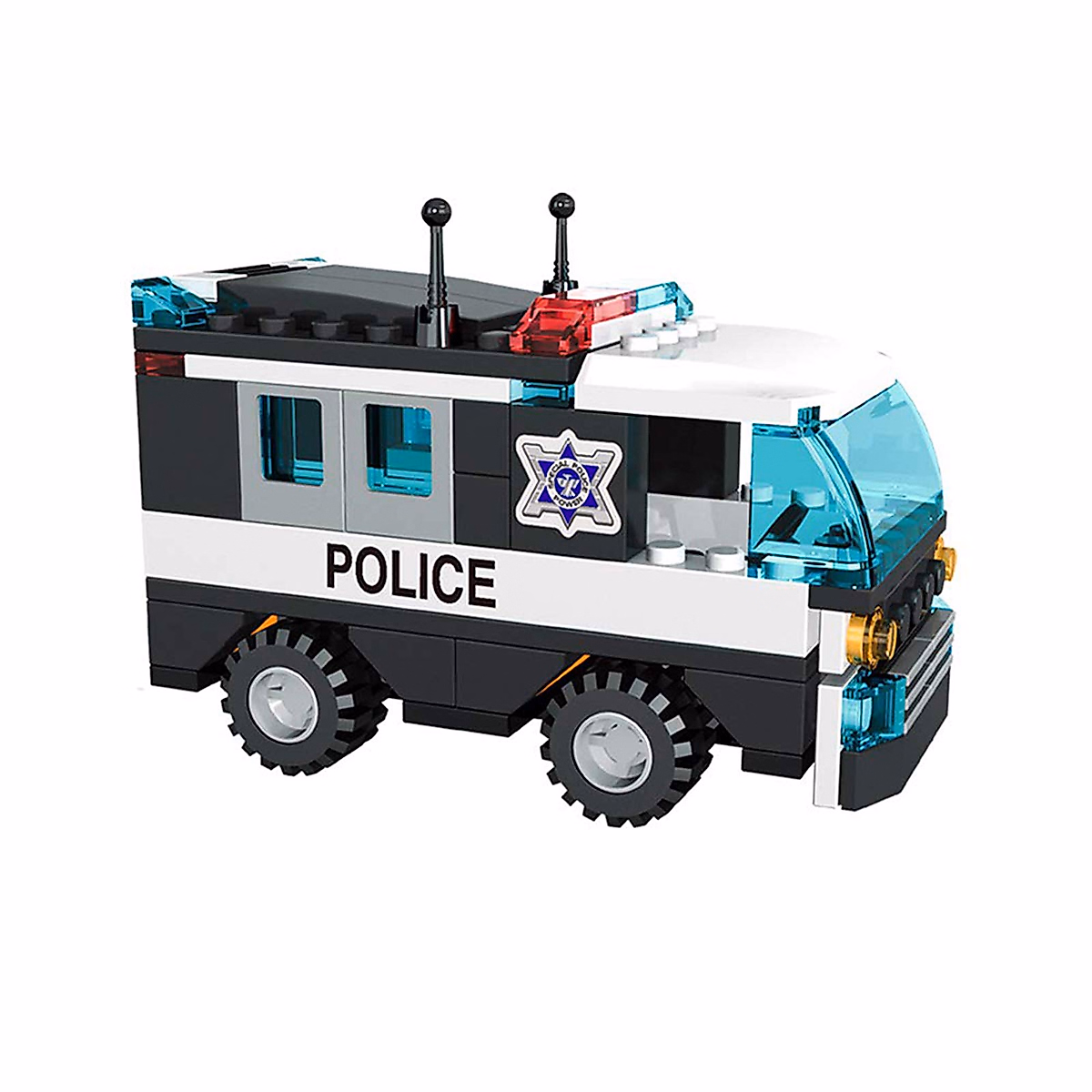 City Police Car Building Kit, City Police Sets Police Truck, Prisoner Transporter Toys Building Blocks Set for Kids Boys 6-12 Years Old, 104 Pcs