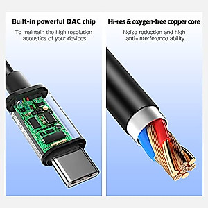 USB C Headphones for Google Pixel 7 Pro, USB Type C Earphone Stereo in-Ear Earbuds Digital DAC Bass Noise Cancelling Headsets w/h Mic for Samsung Galaxy S23 Ultra S22 S21 FE S20+ Z Fold 4 iPad 10 Pro