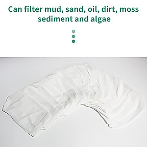 Pool Vacuum Cleaner Micro Filter Bag - Compatible with Water Tech Catfish Max CG Aqua Broom & Other nground or Above Ground Handheld Pool Blasters - 15 Pack (White)