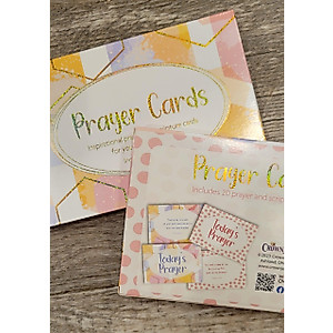 CrownJewlz Christian Floral Splash Prayer & Scripture Cards, 2 Assorted Sets (20 ct Each), (PRAY-00-2)