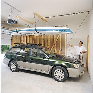 Suspenz Ceiling Hoist Overhead Storage | Garage Pulley System | Kayak Canoe SUP Cargo Box | Multiple Sizes