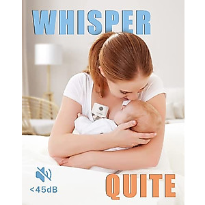 Wearable Breast Pump, 2 Pcs HAUTURE Electric Breast Pump, Hands Free & Low Noise Portable Breast Pump with 3 Modes, 9 Levels, Memory Function - 27 mm Flange & 24 mm Inserts