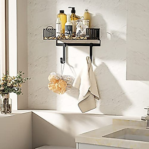 SRIWATANA Ironing Board Hanger Wall Mount, Iron and Ironing Board Holder for Laundry Room Organization and Storage - Carbonized Black