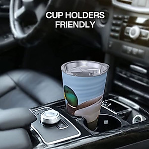 jshmgchw 3d Mallard Ducks 20oz Tumbler, Car Cup With Lid And Straw, Spill-Proof, Stainless Steel Double Wall Vacuum Insulated Reusable Coffee Travel Mug, For Cold Drinks, Hot Beverage