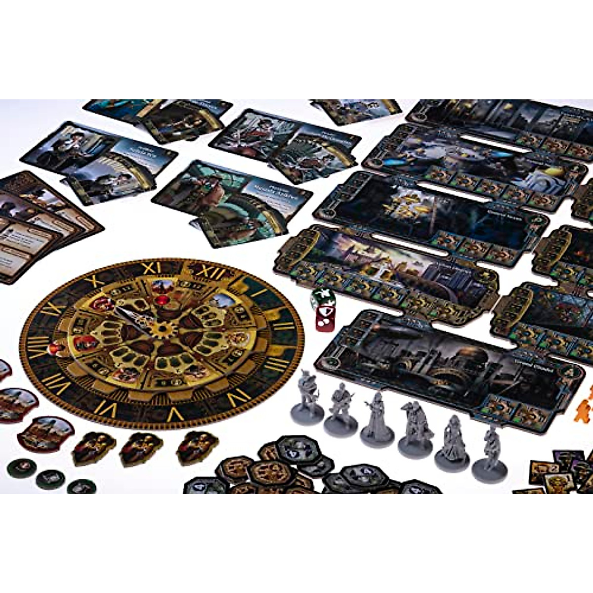 City of The Great Machine Board Game | 1-4 Players | Ages 14 and up | Steampunk | One-vs-Many | Hidden Movement | Cooperative & Solo | Average Playtime 45-90 min