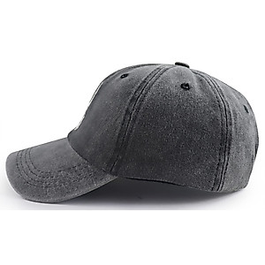 Skeleton Hands Hats for Men Women, Halloween Skull Finger Baseball Cap, Adjustable Washed Distressed Vintage Cotton Embroidered Hat, Funny Gifts for Dad Mom Grandpa Grandma Boys Girls Friends