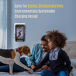 Careland Mosquitos Bug Zapper Indoors: Electric Portable Plug in Home Insects Zapper for removes Insects Mosquitos Files Bugs Gnats Moths for Kids Baby Pets Bedroom Home Office