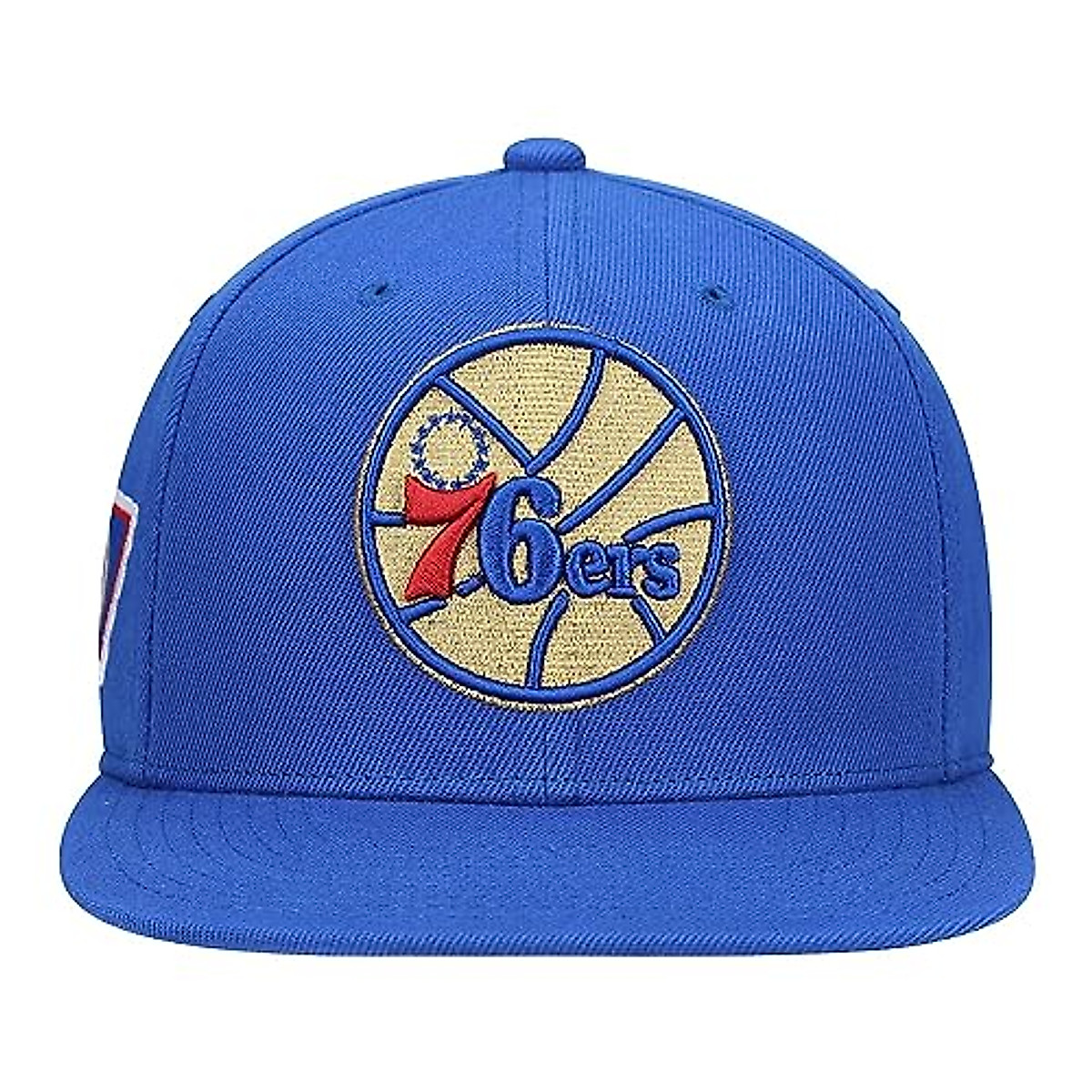 Mitchell & Ness Philadelphia 76ers HWC Hardwood Classics 50th Anniversary Snapback Cap, Hat Blue