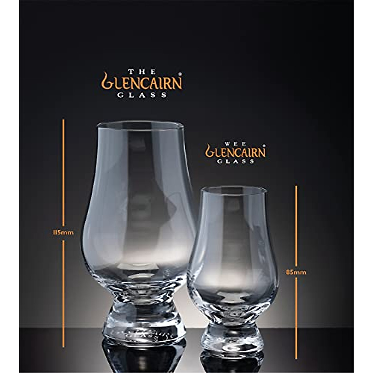 The WEE Glencairn Crystal Whiskey Glass, Miniature Whisky Tasting Glass, Set of 6