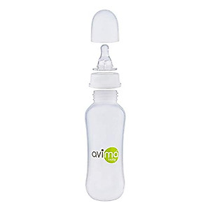 Avima 10 oz Anti Colic Baby Bottles, BPA Free, Standard Neck with Medium Flow Nipples (Set of 8)