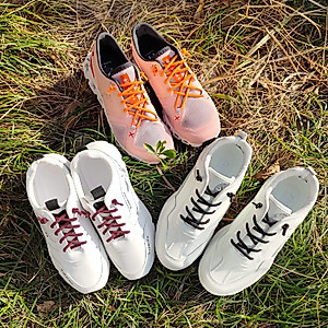 NDTEZUGT 3 Pairs Elastic Shoe Laces Replacement Laces for Running Shoes,Stretch Oval Shoe Strings Replacement Shoestrings for Sneakers,No Tie Shoe Laces for Kids and Adults (Black*2+White*1)