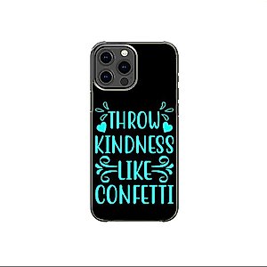 Throw Kindness Like Confetti Sweet Cute Pattern Art Design Anti-Fall and Shockproof Gift iPhone case (iPhone XR)