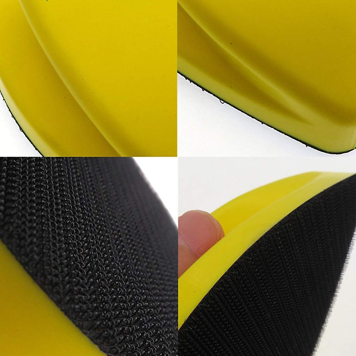 Garneck Polishing Disk Self-Adhesive Disk Car Accessories Polishing Pad Abrasive Back Hook Loop Manual Carabiner