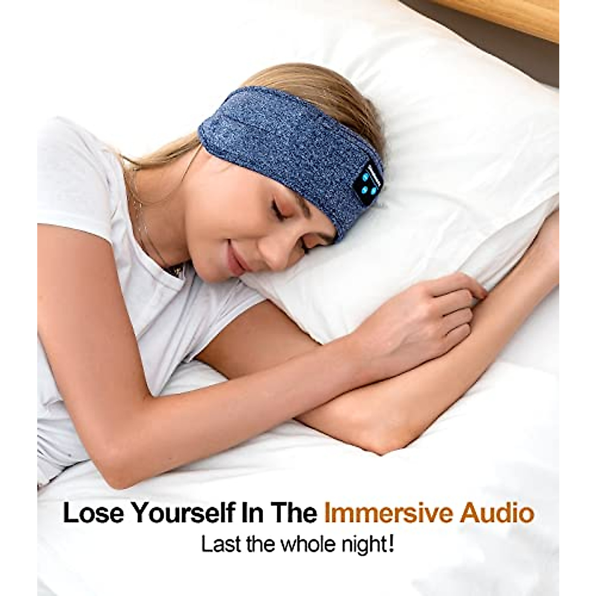 Sleep Mask with Bluetooth Headphones, Joseche Sleep Headphones Bluetooth Headband for Sleeping Sports Sleep Mask for Side Sleeper,Gift Idea & Travel Essentials for Woman Man Wife Husband Dad Mom