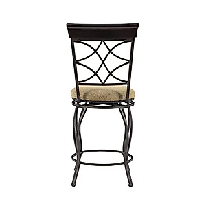 Linon Curves Swivel Counter Bar Stool 24"