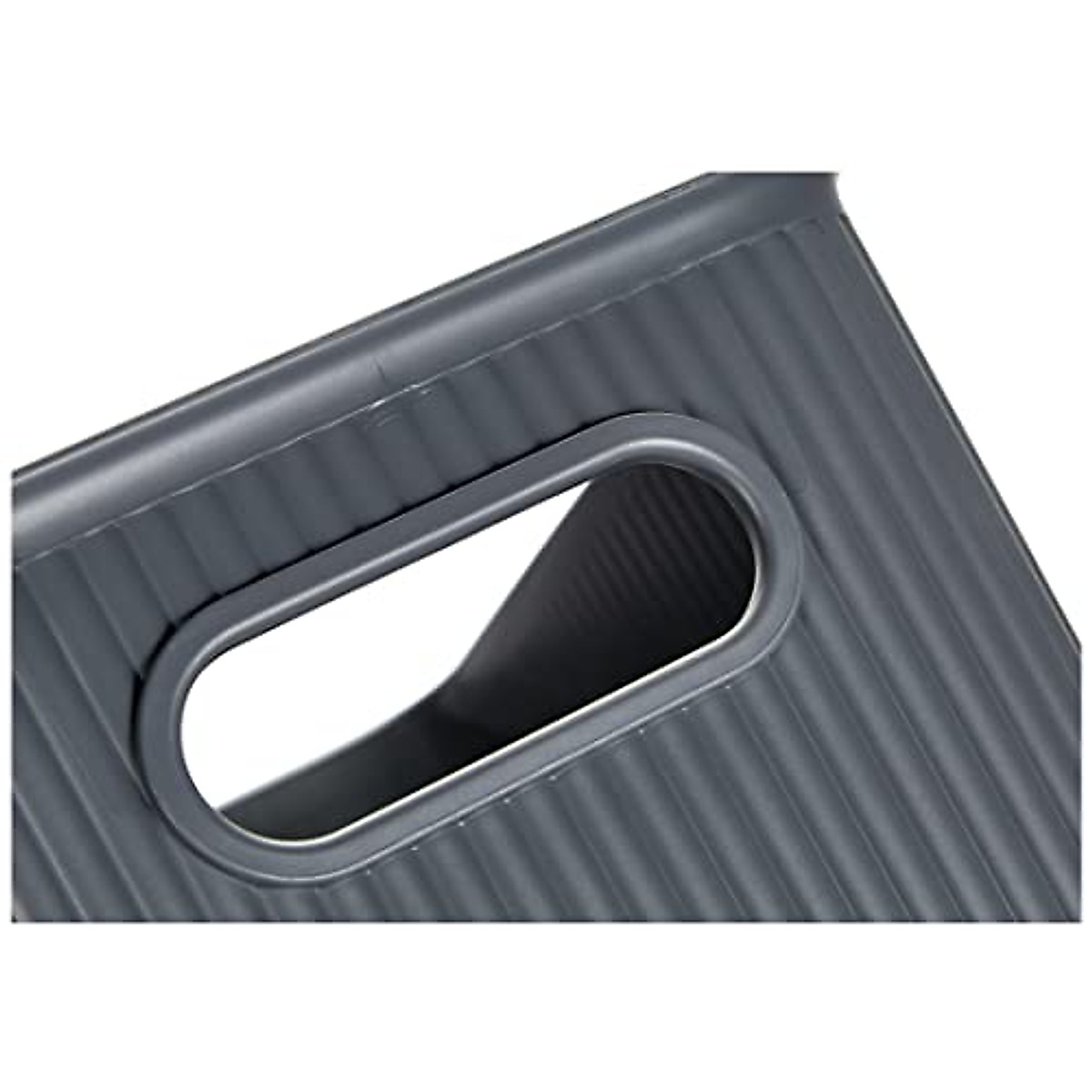 TATAY Baobab Multi-purpose Storage Basket Medium with Capacity for 5 Litres, Grey Anthracite, 18.1 x 27.2 x 13