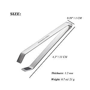 1 PCS Fish Bone Tweezers Kitchen Flat Tweezers Fish Bone Pliers Suitable for Salmon and Sea Bass Deboning and Kitchen Meat Hair Cleaning Tool Silver, 4.3", LXLVOUEG