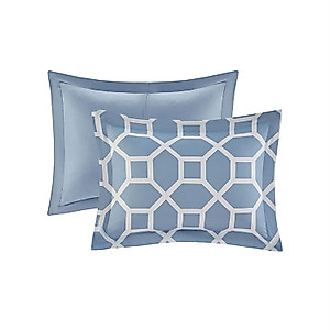 Beautyrest Polyester Printed 10-PC King Comforter Set with Blue BR9144409622-18