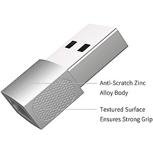 nonda USB C to USB Adapter (2 Pack), USB-C Female to USB Male, USB Type C Female to USB OTG Adapter for MacBook Pro 2015/2013, MacBook Air 2017/2015, Laptops, Wall Chargers, Power Banks