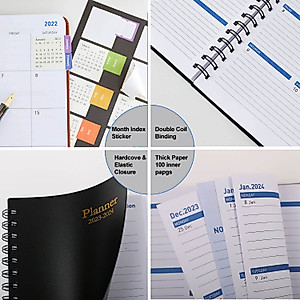 2024-2025 Planner Weekly and Monthly, 18 Month Academic Daily Planner January 2024- June 2025, 2024Spiral Planner with Hardcover, Thick Paper, 5.7" x 8.3