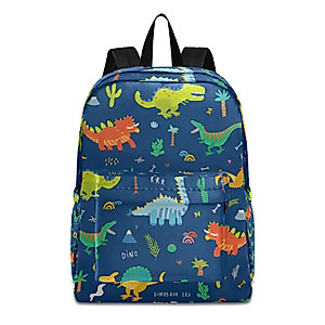 Dinosaurs Backpack Travel Rucksack Lightweight School Bookbag Daypack for Adults Teen Students Boys Girls