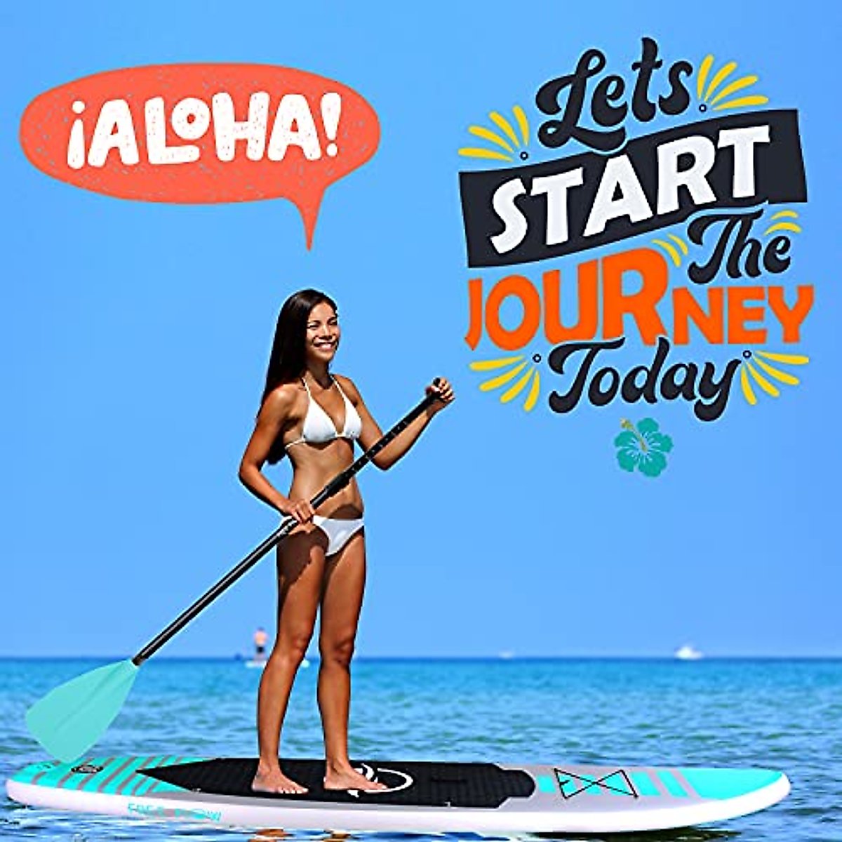 SereneLife Stand Up Paddle-Board Adjustable Paddle - Adjustable Water Paddle Oar for SLSUPB105 Free-Flow Inflatable SUP Stand Up Water Paddle-Board - SereneLife PRTSLSUPB105PDL
