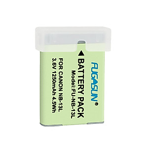 1 pcs 1250mAh NB-13L NB13L Battery with Battery Charger for PowerShot G7 X Mark III,G7 X Mark II,G9 X Mark II,G1 X Mark III,G5 X,G5 X Mark II,G7 X,G9 X,SX620 HS,SX720 HS,SX730 HS,SX740 HS