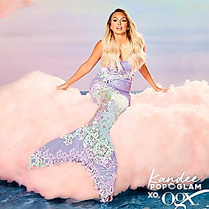 OGX Kandee Johnson Collection Mermaid Moisture Deep Conditioning Hair Mask for Color-Treated Hair, Sulfate-Free Surfactants Moisturizing Treatment for Dry Damaged Hair, 6 oz, Floral