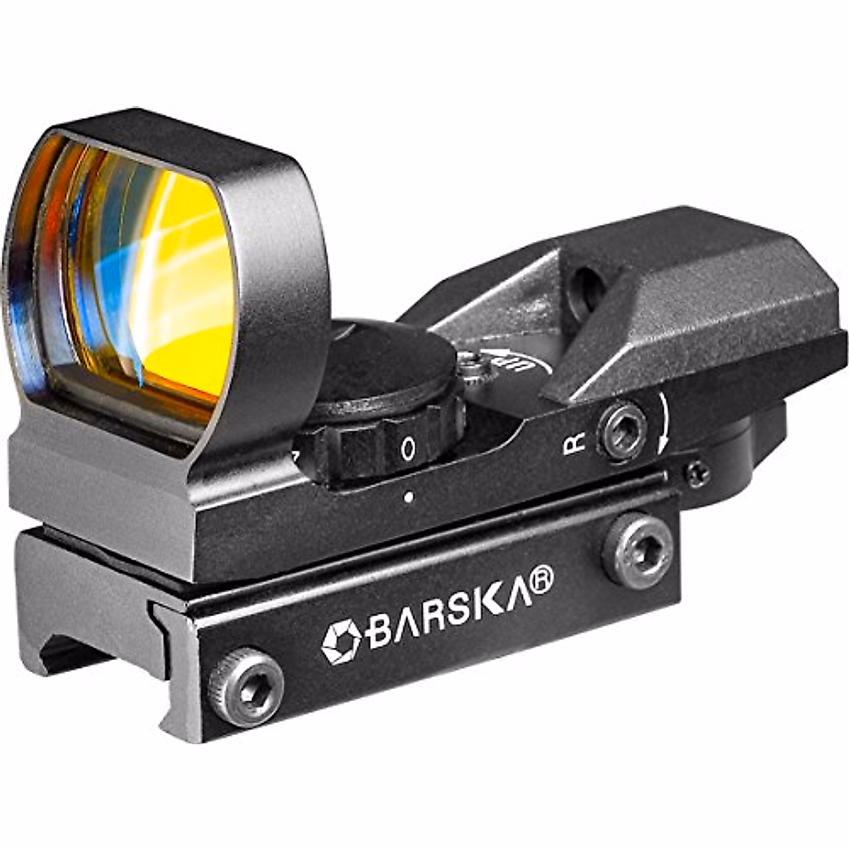BARSKA AC11704 Multi-Reticle Electro Reflex Sight Green / Red Reticle with with Picatinny / Weaver Style Base, 1x33mm , Black