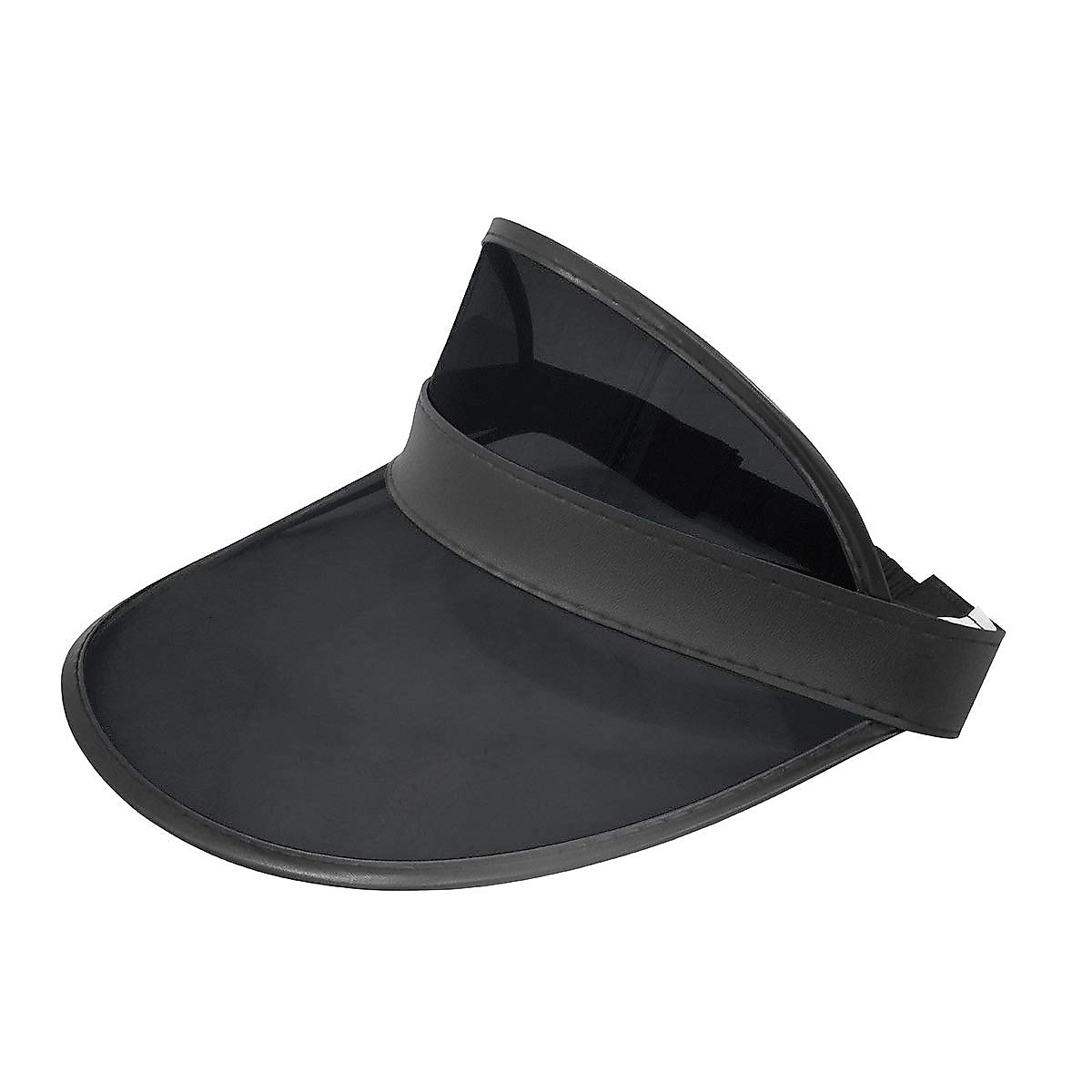 Nicky Bigs Novelties Clear Colored Plastic Sun Visor Tennis Beach Bingo Vegas Dealer Golf Casino Hat