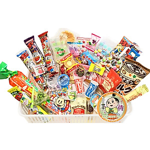 Samurai Kid Dagashi Set, Japanese Snack Assortment 36pc with Samurai Kid sticker