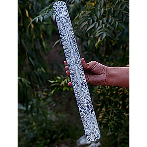 JNR Traders Feather Damascus Billet - Knife Making Supplies - Damascus Bar Stock 20 Inches 3783