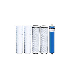 HYDRO LOGIC STEALTH RO100 COMPATIBLE FIVE FILTER PACK - 100 GPD RO MEMBRANE, CARBON, SEDIMENT FILTER FOR HYDROLOGIC SYSTEMS BY IPW INDUSTRIES INC