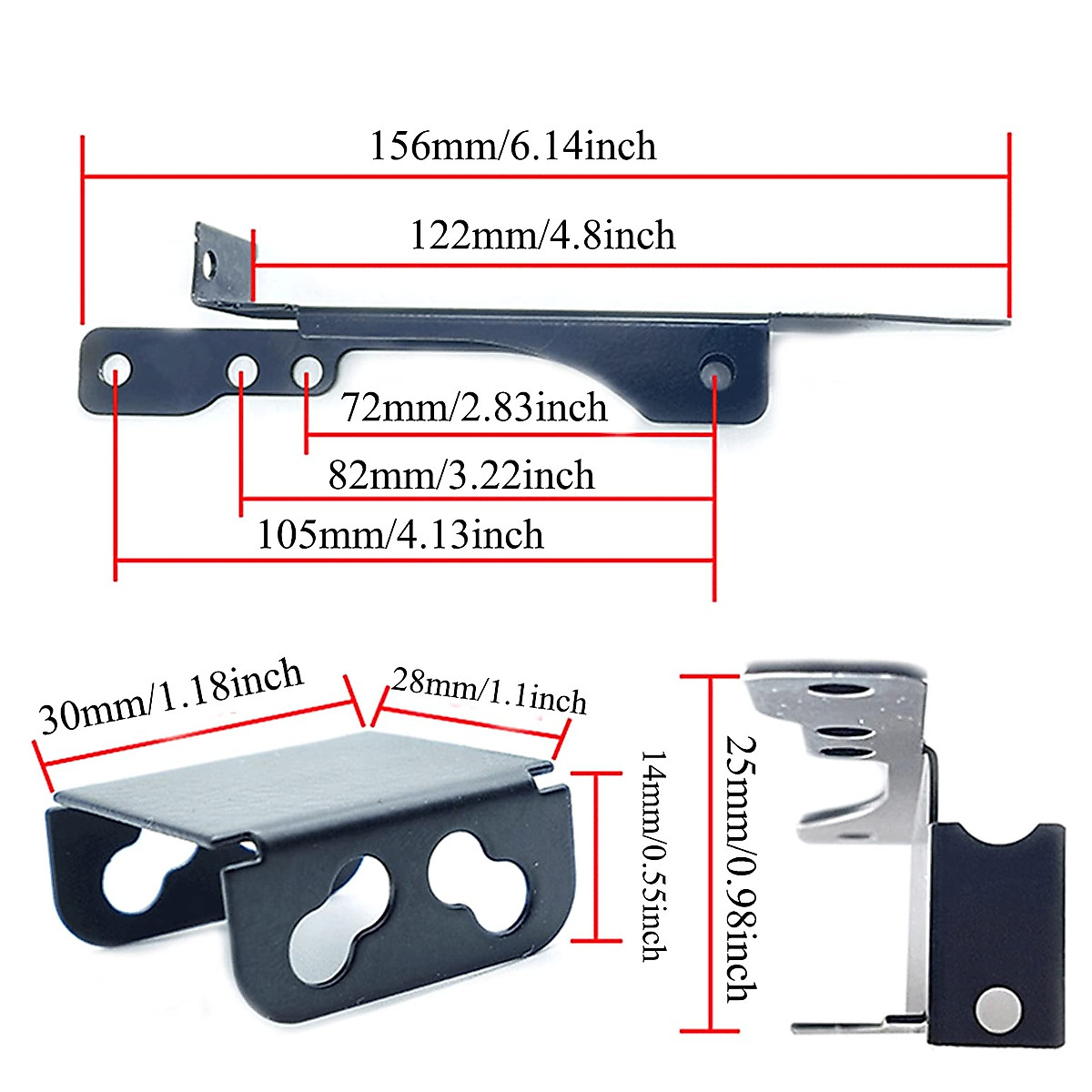 3 Fan Mount Rack PCI Slot Bracket+20 Screw+4 Connector for Video GPU Card Cooler