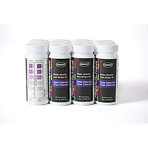 Hach 2745050 Free & Total Chlorine Test Strips, 0-10 mg/L