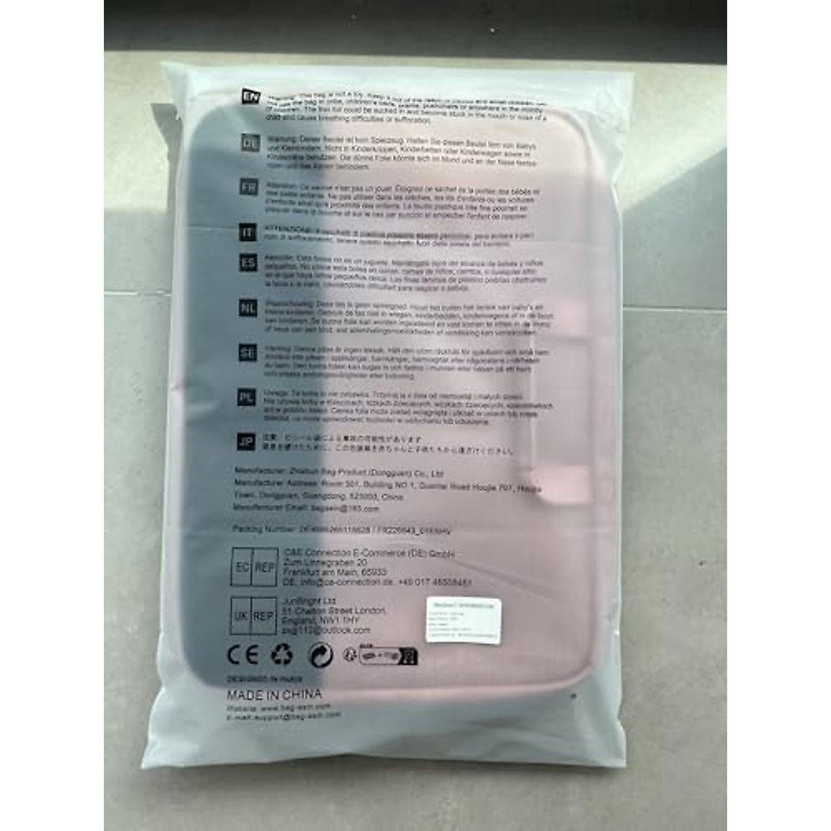 bagasin Laptop Sleeve Case 17 17.3 Inch, Slim Water Resistant TSA Laptop Cover with Handle Durable Protective Computer Carrying Case Compatible with HP Dell Lenovo Asus Notebooks