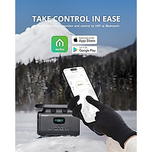 GROWATT Portable Power Station INFINITY 1500, Solar Generator, 1512Wh Large Capacity, 4 x 110V/2000W AC Outlets (4000W Peak), Fast Wall/Solar Charge, Emergency Power Backup for Home/Outdoor Camping/RV