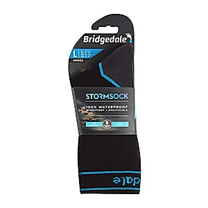 Bridgedale Standard Mens and Hiking-Socks, Black/Blue, Small