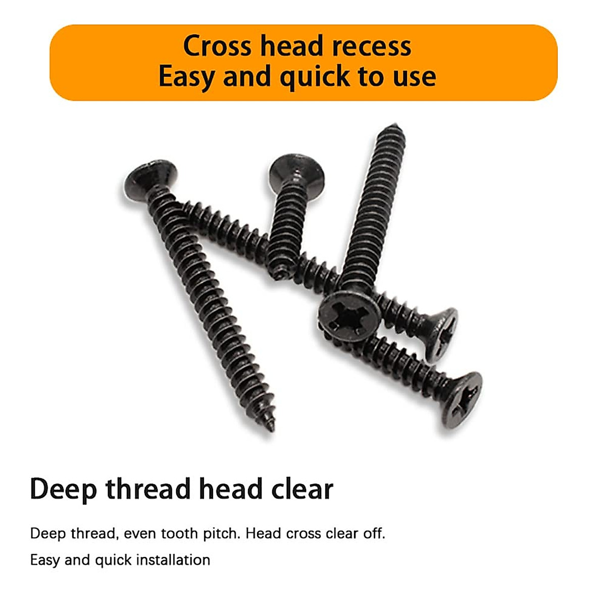 Indprod M3 Flat Head Wood Screws Assortment Fasteners Kit 450pcs,Phillips Drive Countersunk Head Self-Tapping Screws,Carbon Steel