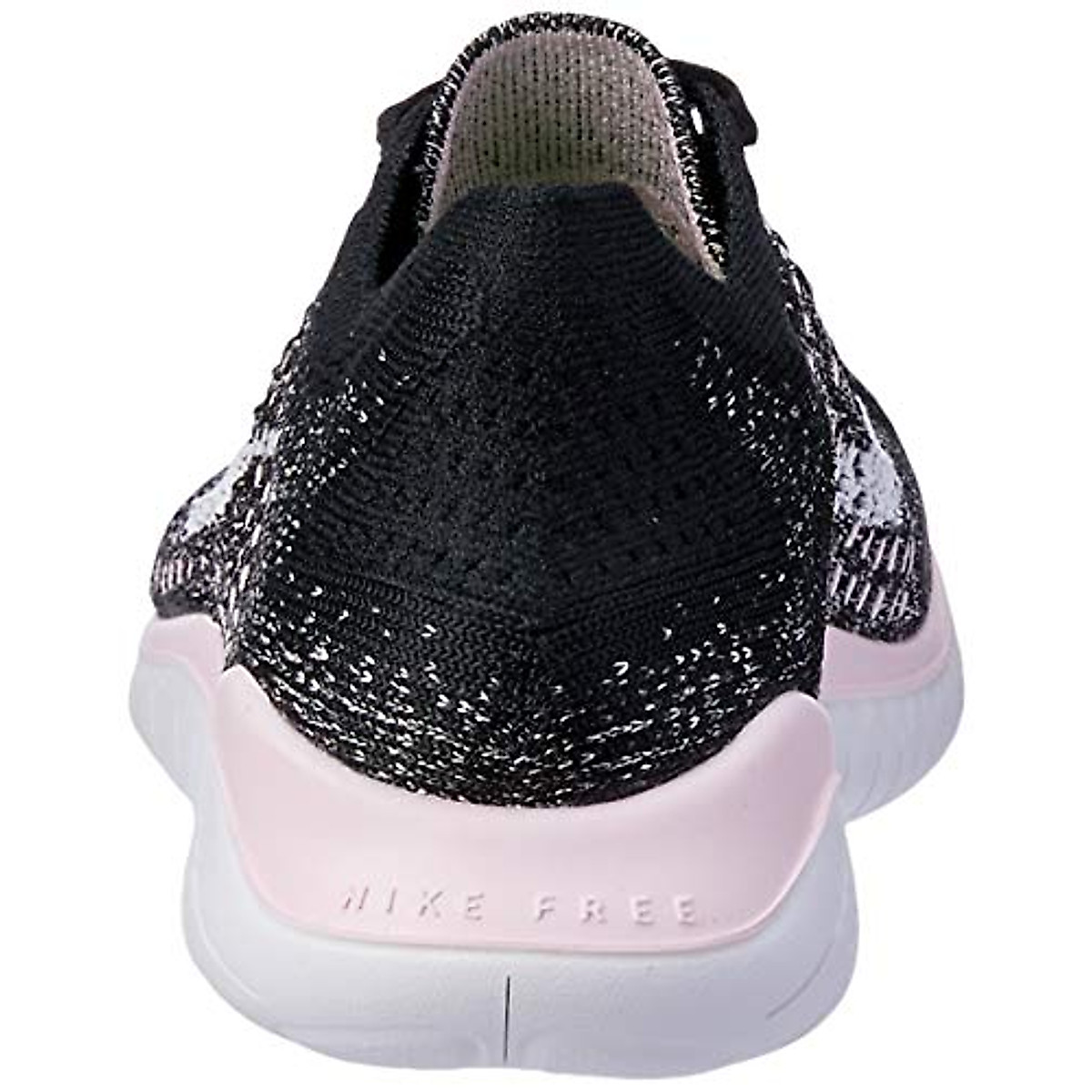 Nike Free RN Flyknit 2018 Women's Running Shoe Black/White-Pink Foam 11.0
