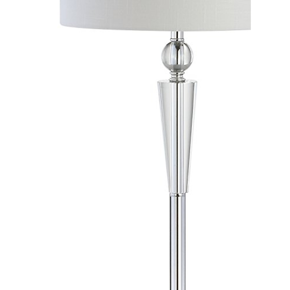 JONATHAN Y JYL2022A Reese 59.5" Crystal LED Floor Lamp Modern,Contemporary,Traditional,Glam for Bedrooms, Living Room, Office, Reading, Clear/Chrome