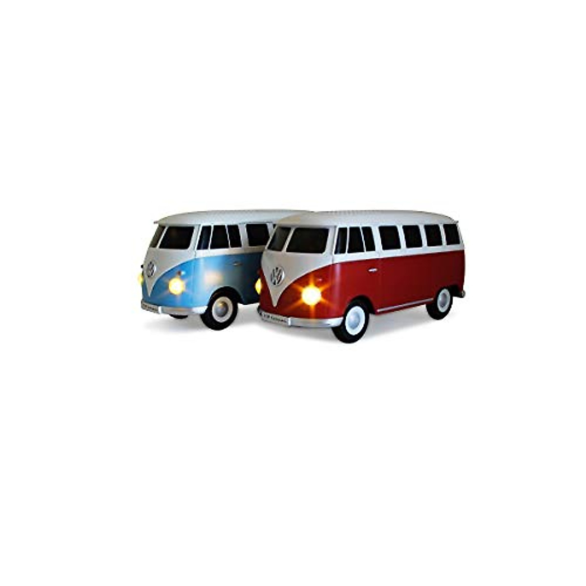 BRISA VW Collection - Volkswagen Samba Bus T1 Camper Van Portable Bluetooth Speaker, Wireless/Cordless with Great Sound Quality & Unique Design (Scale: 1:20 / Blue & White)