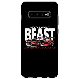 Galaxy S10+ Import Street Racer, Japanese Racing Car, Tuner Car Themed Case